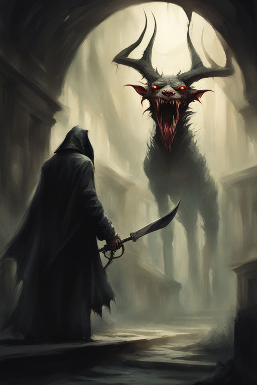 Illustration of a horror beast character by Tomas Gomez - Playground