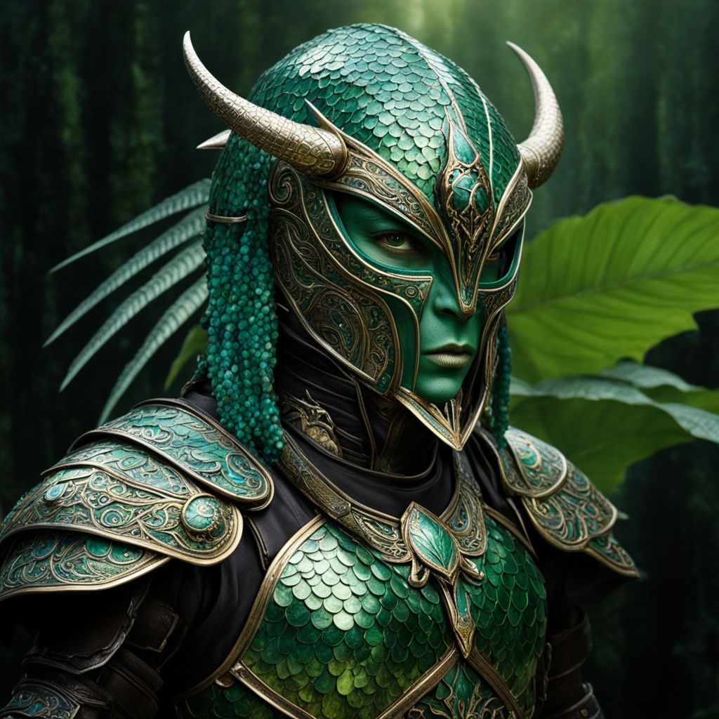 A striking portrait of an alien warrior by patrice maitre - Playground