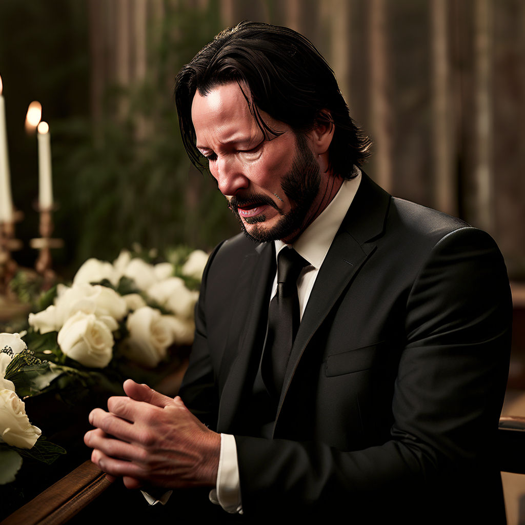 Keanu Reeves crying at the funeral of his GIANT FLY by Lady Cheese ...
