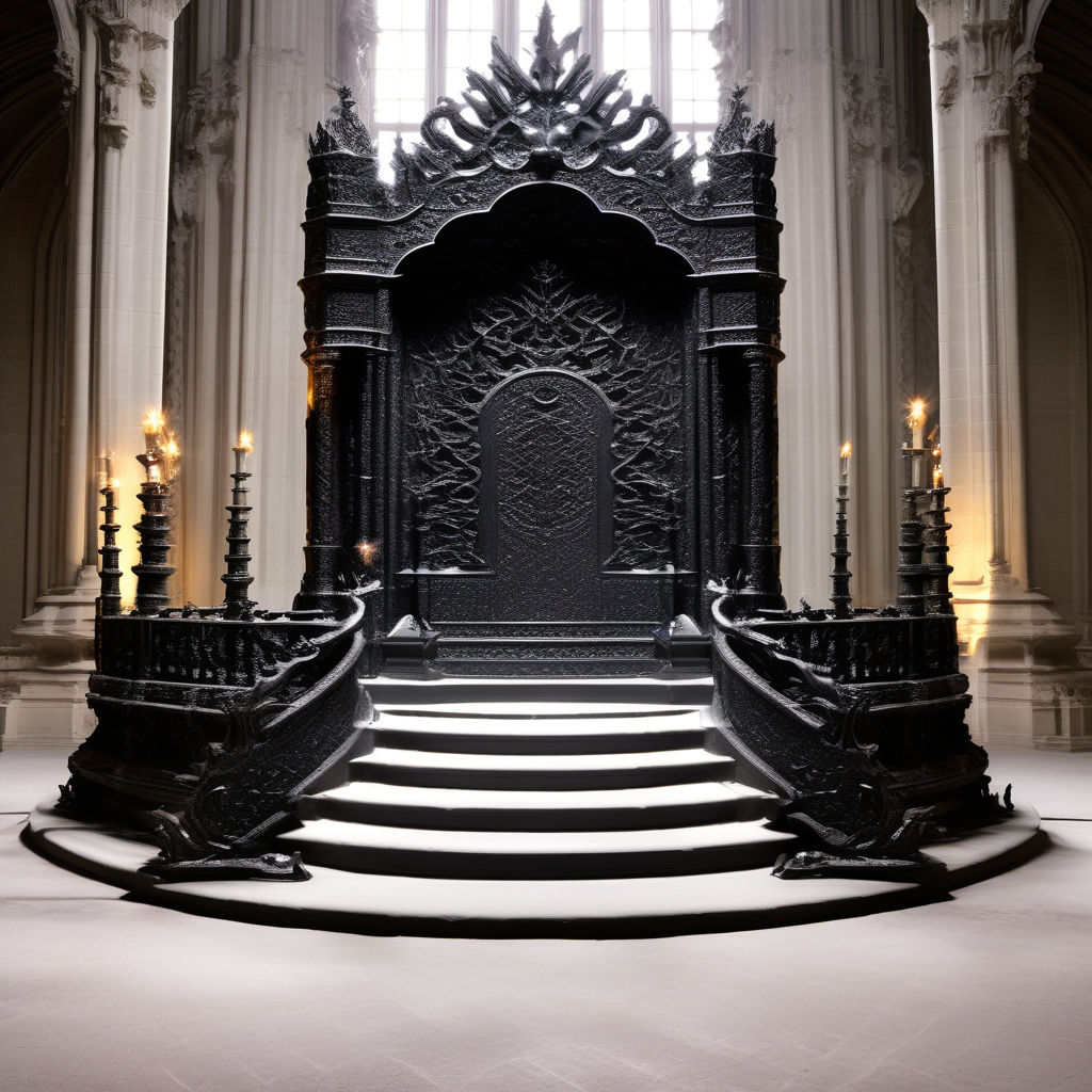 The throne rose from the dimly lit hall like a dark monument by sabrina ...