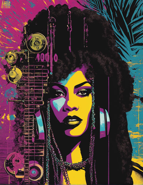 Old school music band poster by Sprut Stone - Playground