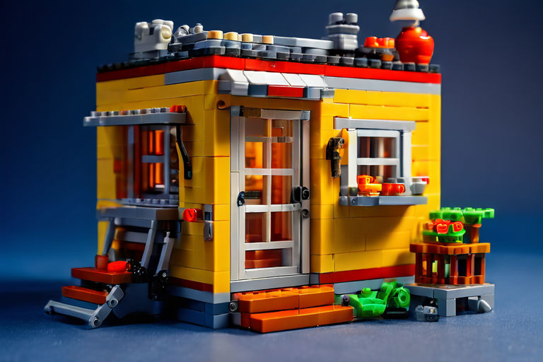 A tiny house made of lego by Mich Muñoz Ruiz - Playground