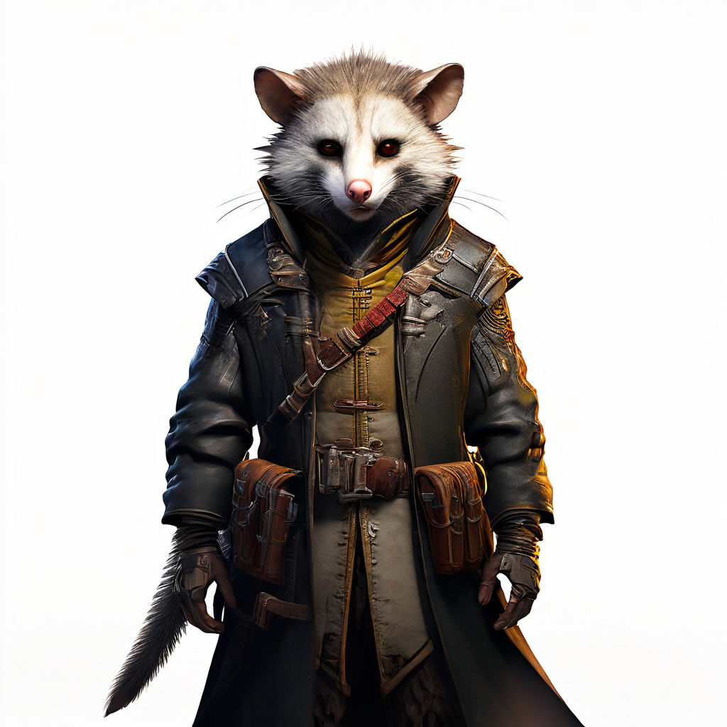 Male opossum RPG character by LKR - Playground