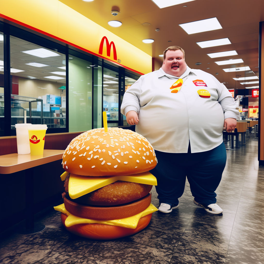 A big fat goober at mcdonalds by Andre Zook - Playground