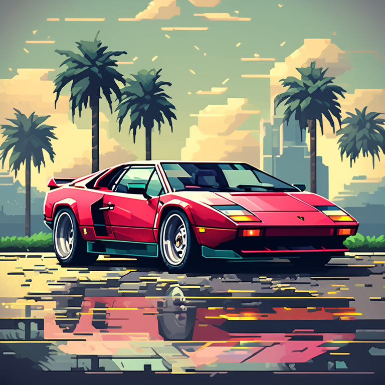 A Lamborghini by Jacque Montague Raymer - Playground