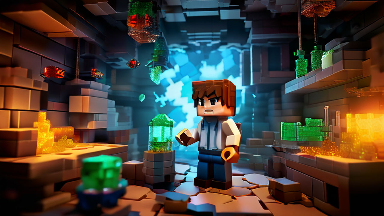Minecraft Laboratory interior by Marcus Huen - Playground