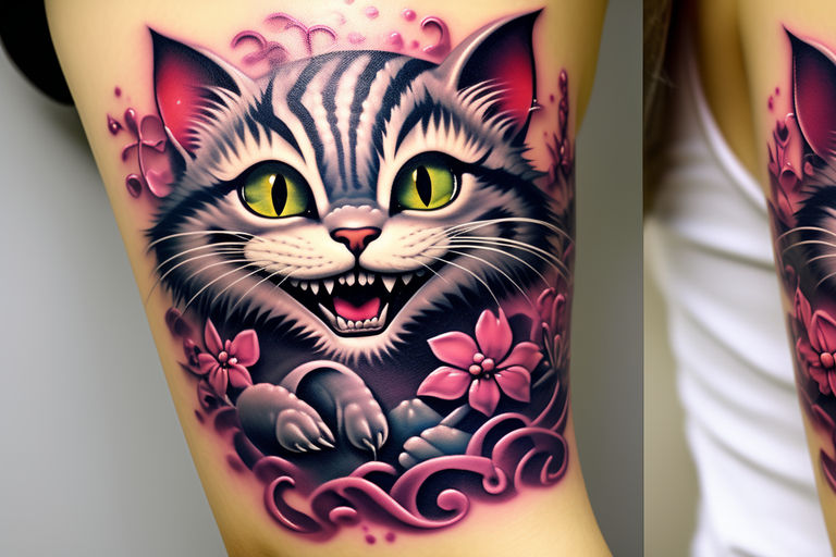 Cheshire Cat Tattoo by Fast Art Web - Playground