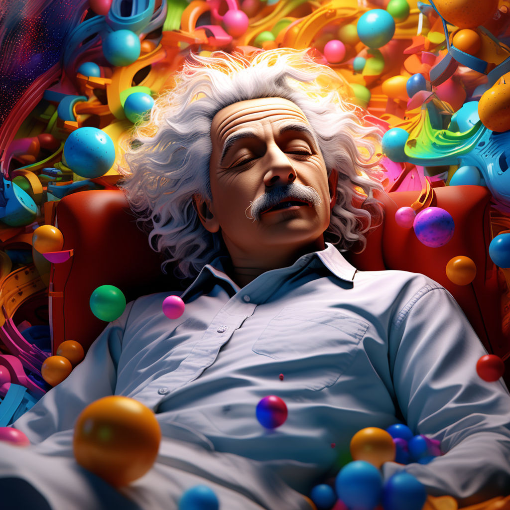 Albert Einstein sleep by Panter - Playground