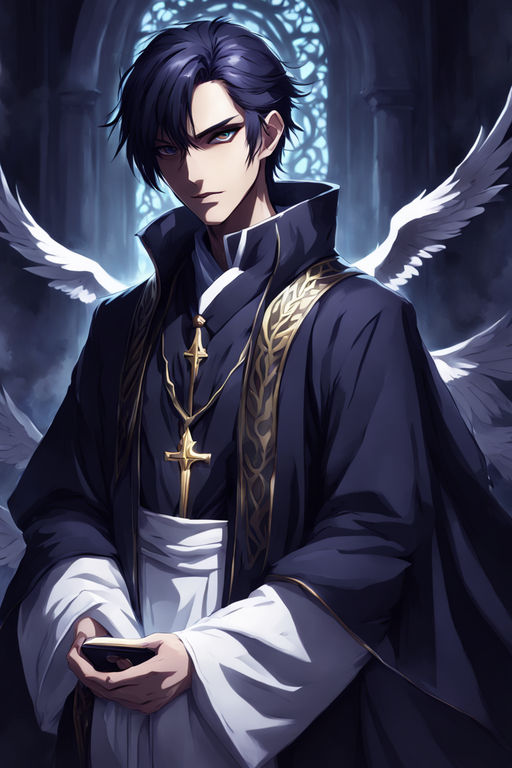 A priest of a goddess of shadows by Kai Arnsmeier - Playground