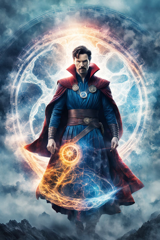 Double Exposure Image Mixing A Doctor Strange Silhouette Cha By Dataimage Playground