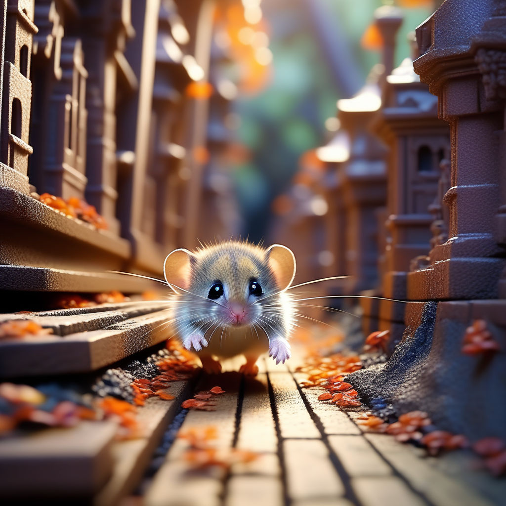 The mouse overcomes obstacles in a narrow corridor by Rida agma ...