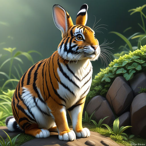 Tiger rabbit by Yu_Kos - Playground