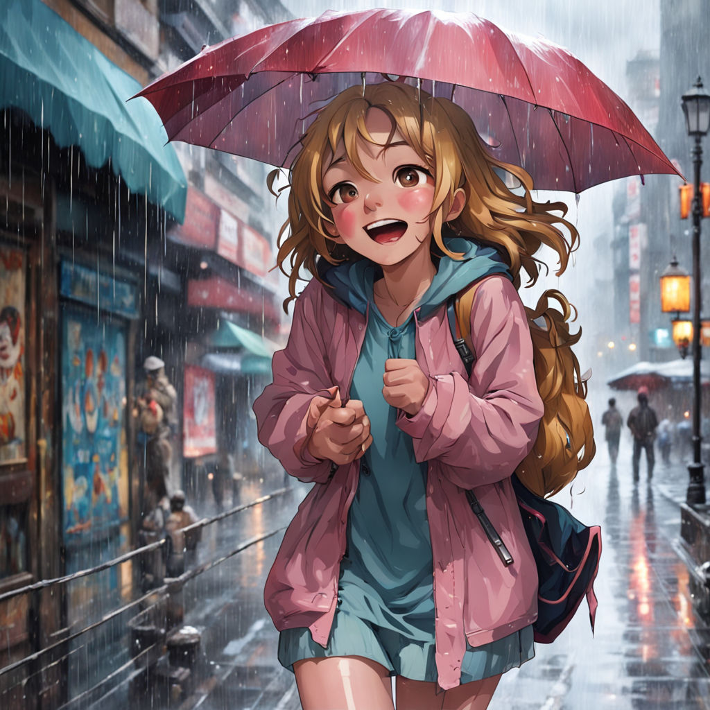 The sound of male and female laughter mixed with the rhythmi... by ...