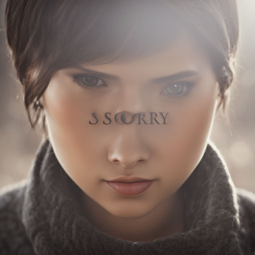 Sign saying "sorry" by 상(쿠다) - Playground