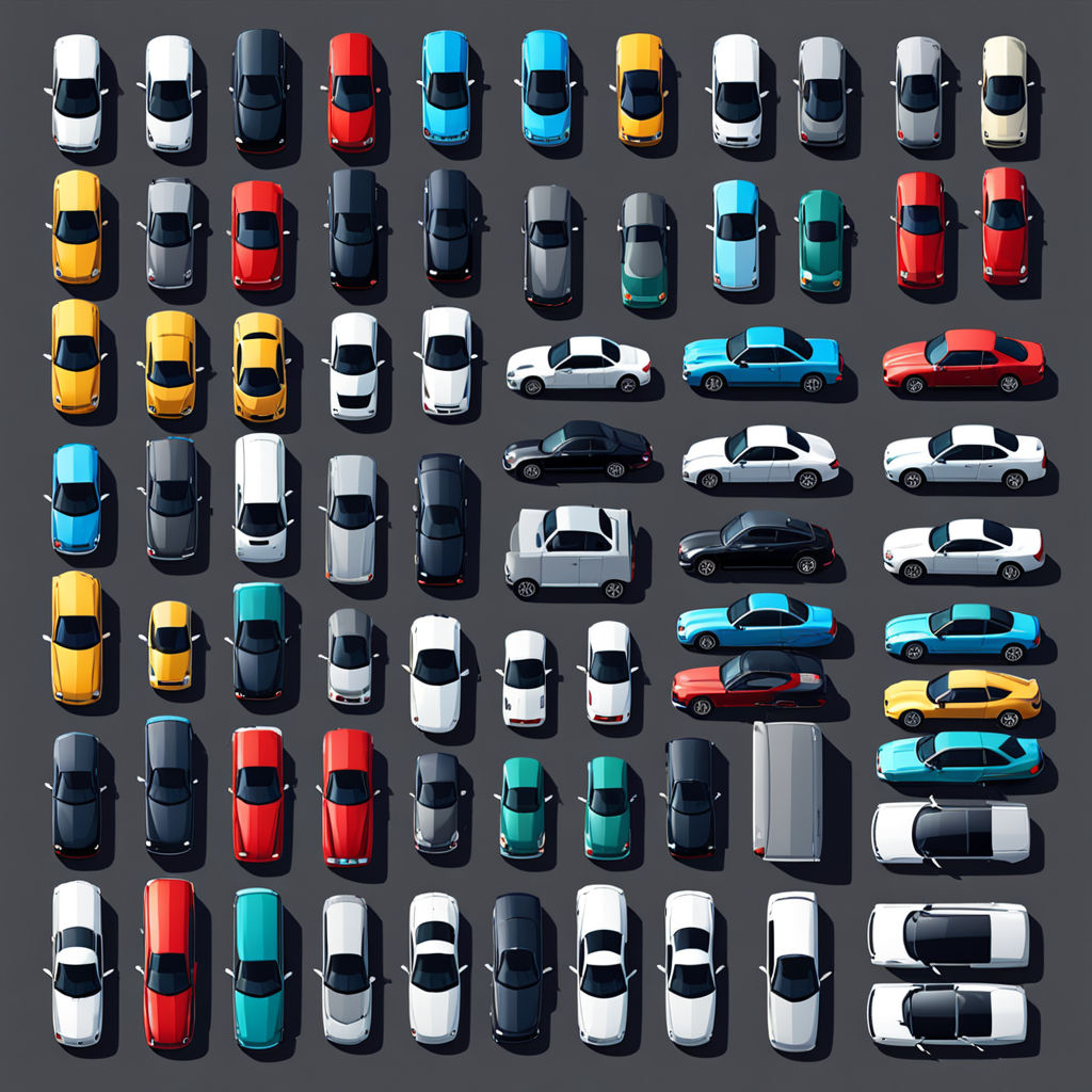 Multiple car sprite sheet for 2D game sprite that will be u... by usama ...