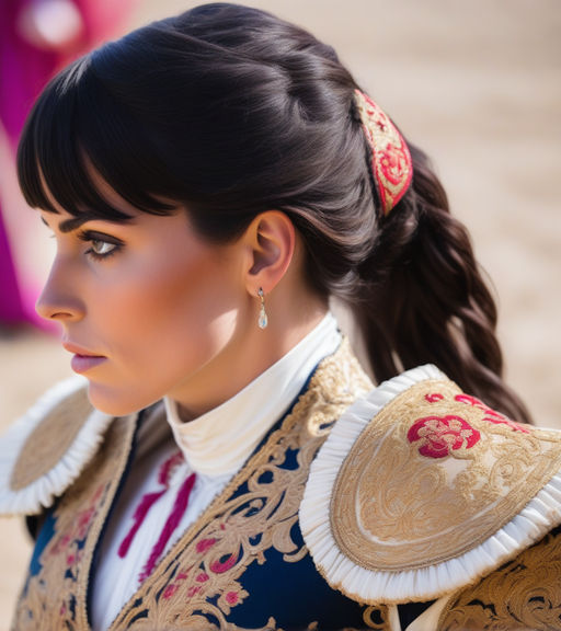 Portrait of a beautiful female matador by Al Alford - Playground
