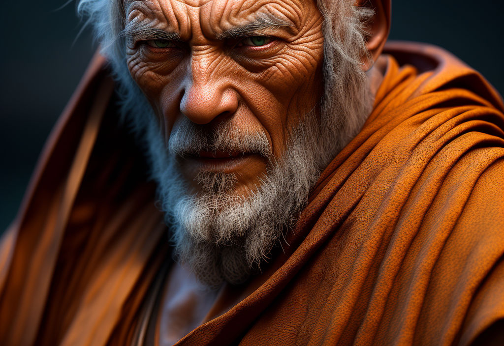 An ancient monk by Erick Gutierrez - Playground