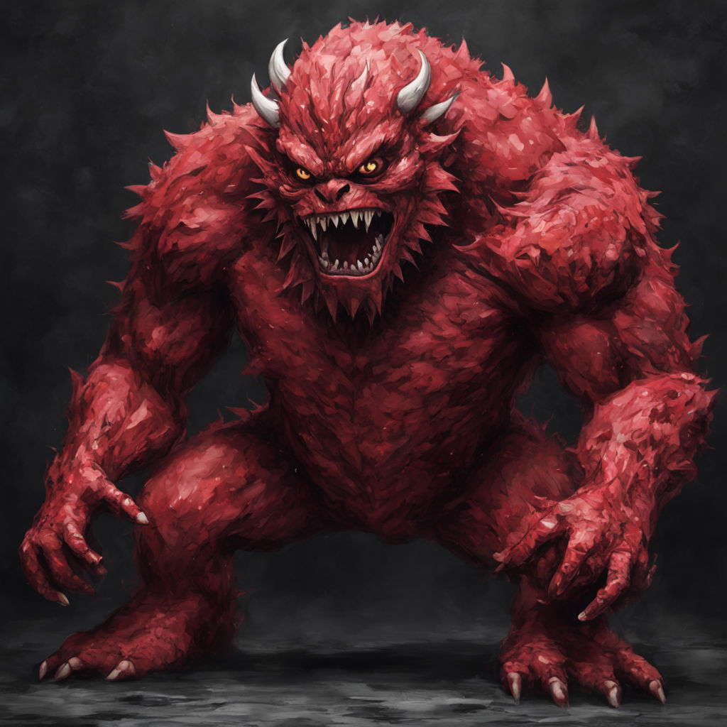 Red monster by Anthony Domenech - Playground