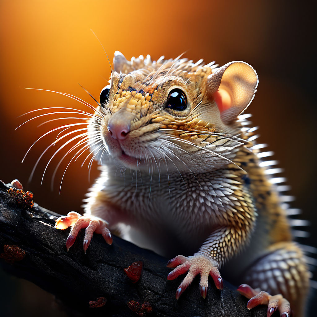 A hamster-lizard hybrid caught in an intimate close-up by Adrian ...