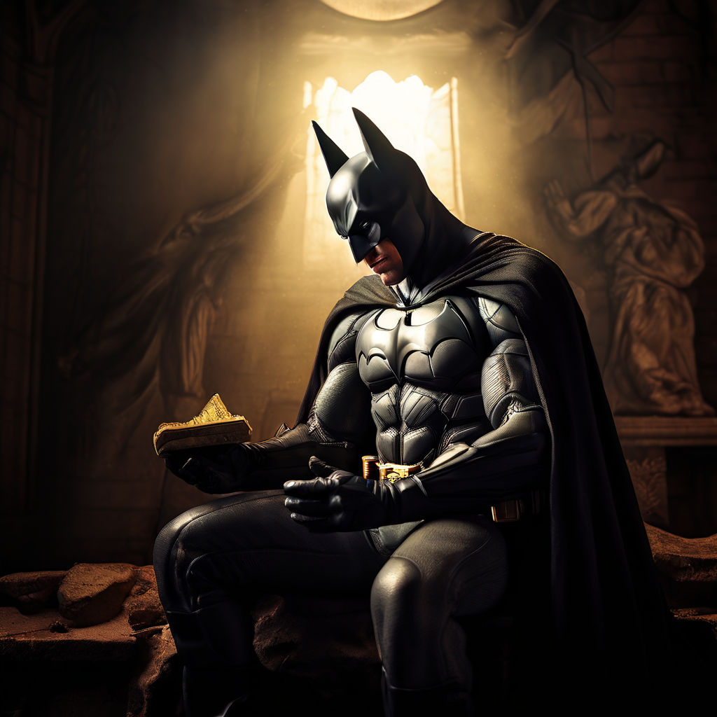 Batman worshiping Jesus Christ by Joseph Johnson - Playground