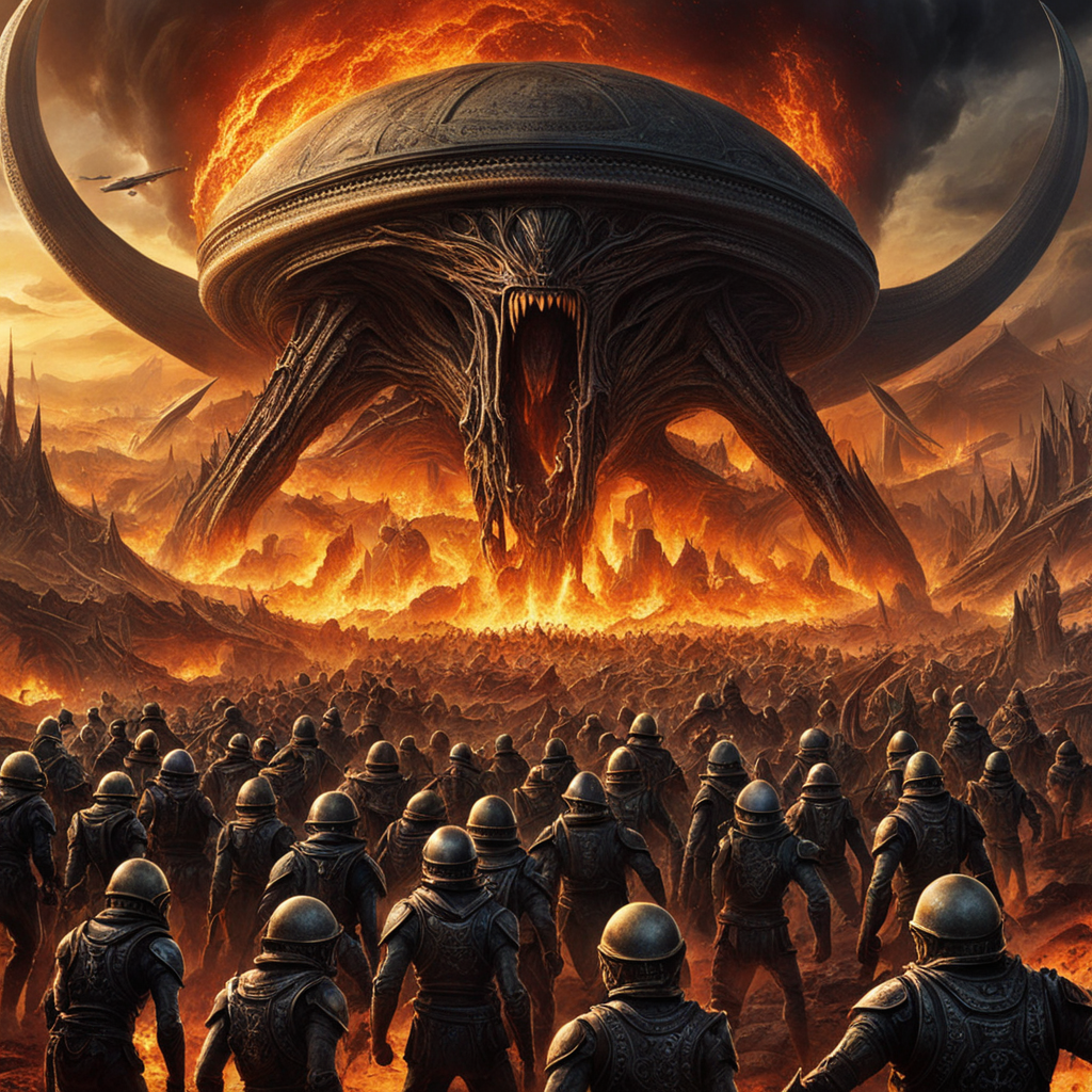 Aliens invading the realms of hell by James Don - Playground