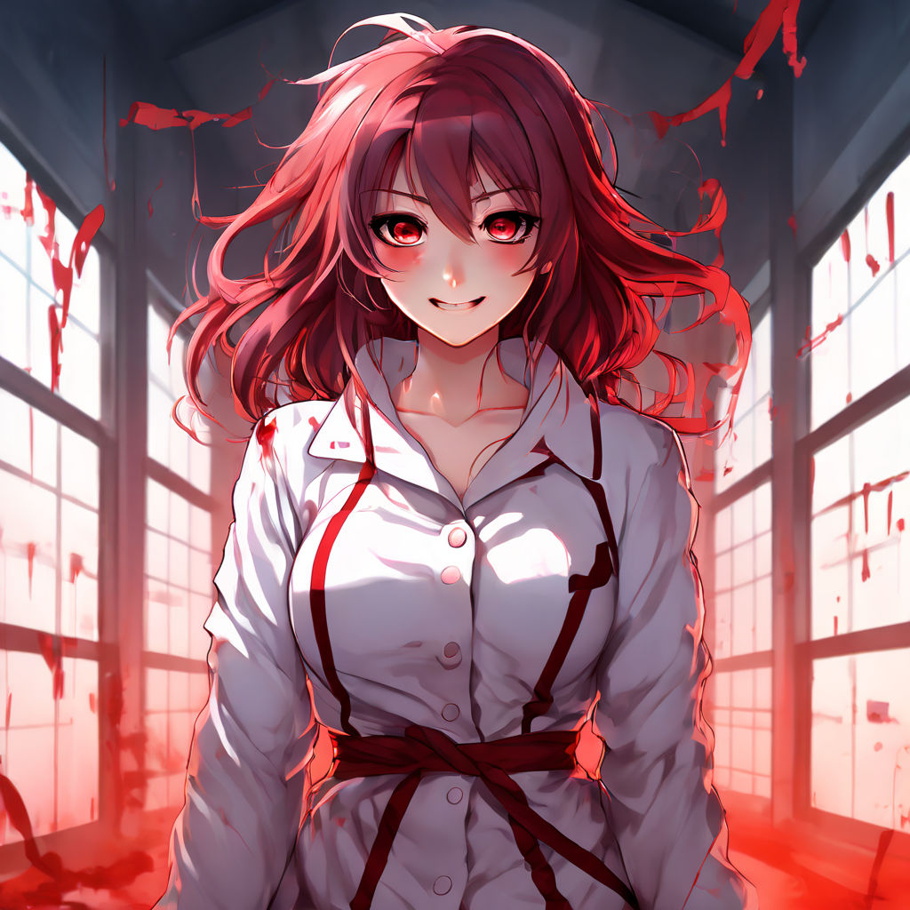 Crazy Yandere anime girl by unity создание игр - Playground