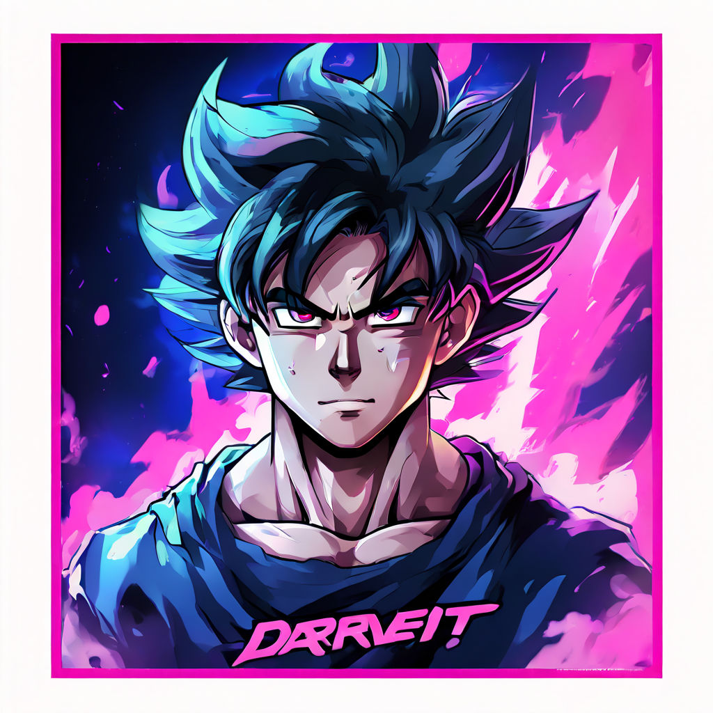 VTuber profile picture on an anime-styled Goku by hamood339 - Playground