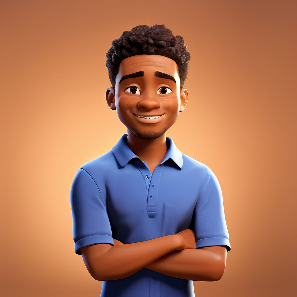 Pixar style 3d animation of a African American young male we... by Evolve Brand studio - Playground