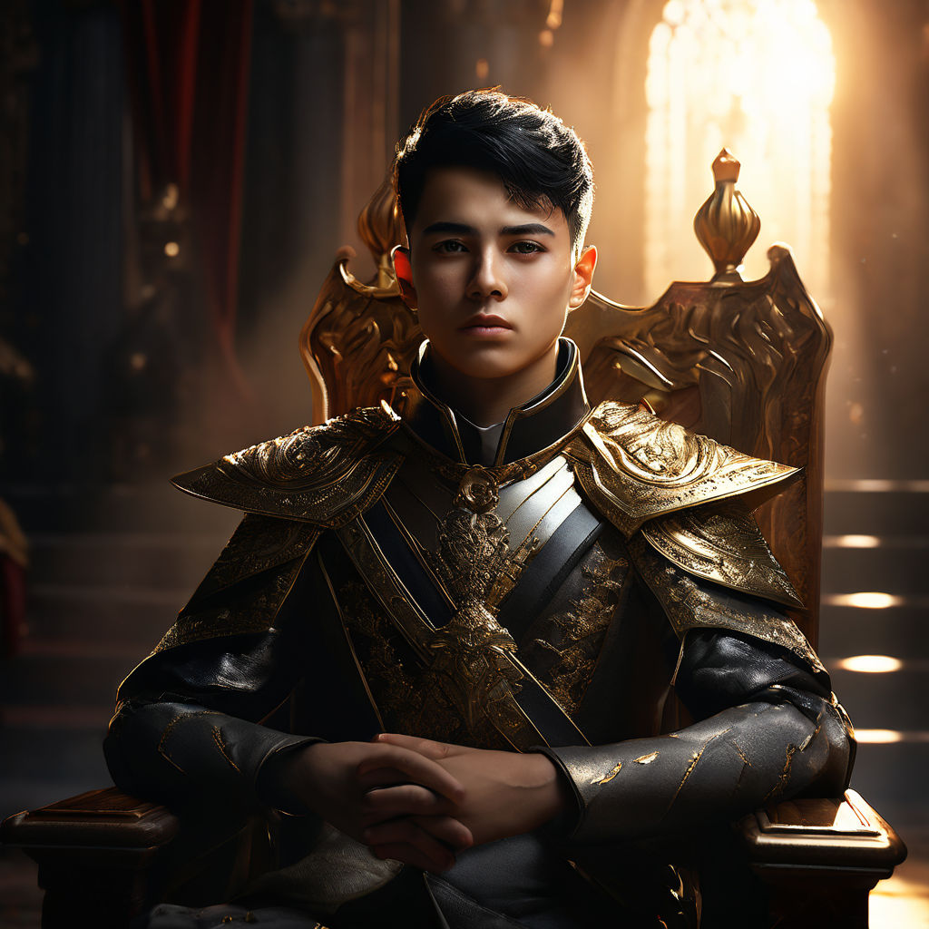 Thin boy with white skin and shaved military black hair by Sony Gabriel ...