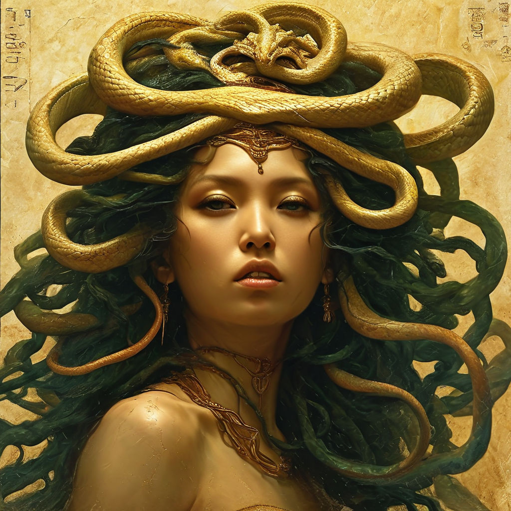Asian Queen medusa by Shaun Babb - Playground
