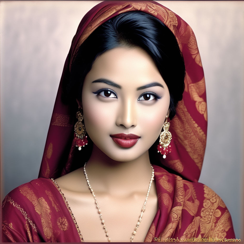 The ((Indonesian Java Island village woman)) possesses capti... by ...