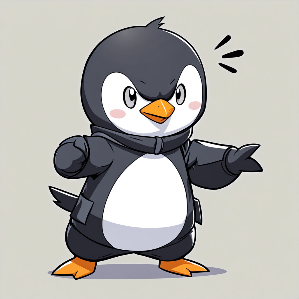 Cartoon 2d animated ninja penguin cartoon character by MadMan - Playground