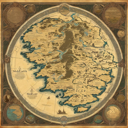 An intricately detailed map of Middle-earth by Mandy Piercy - Playground