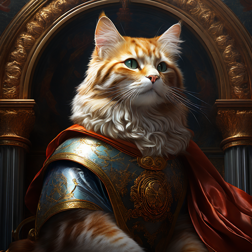 Painting of God as a cat in the style of Michelangelo by Barry Goldberg ...