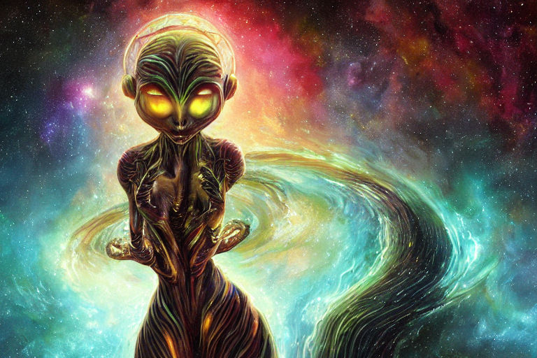 Beautiful alien woman humanoid human-like galaxy nordic alie... by ...