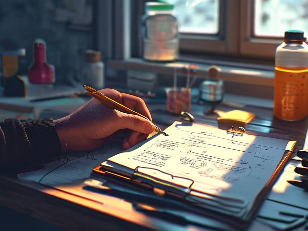 "A detailed checklist with items being checked off one by on... by Abi ...