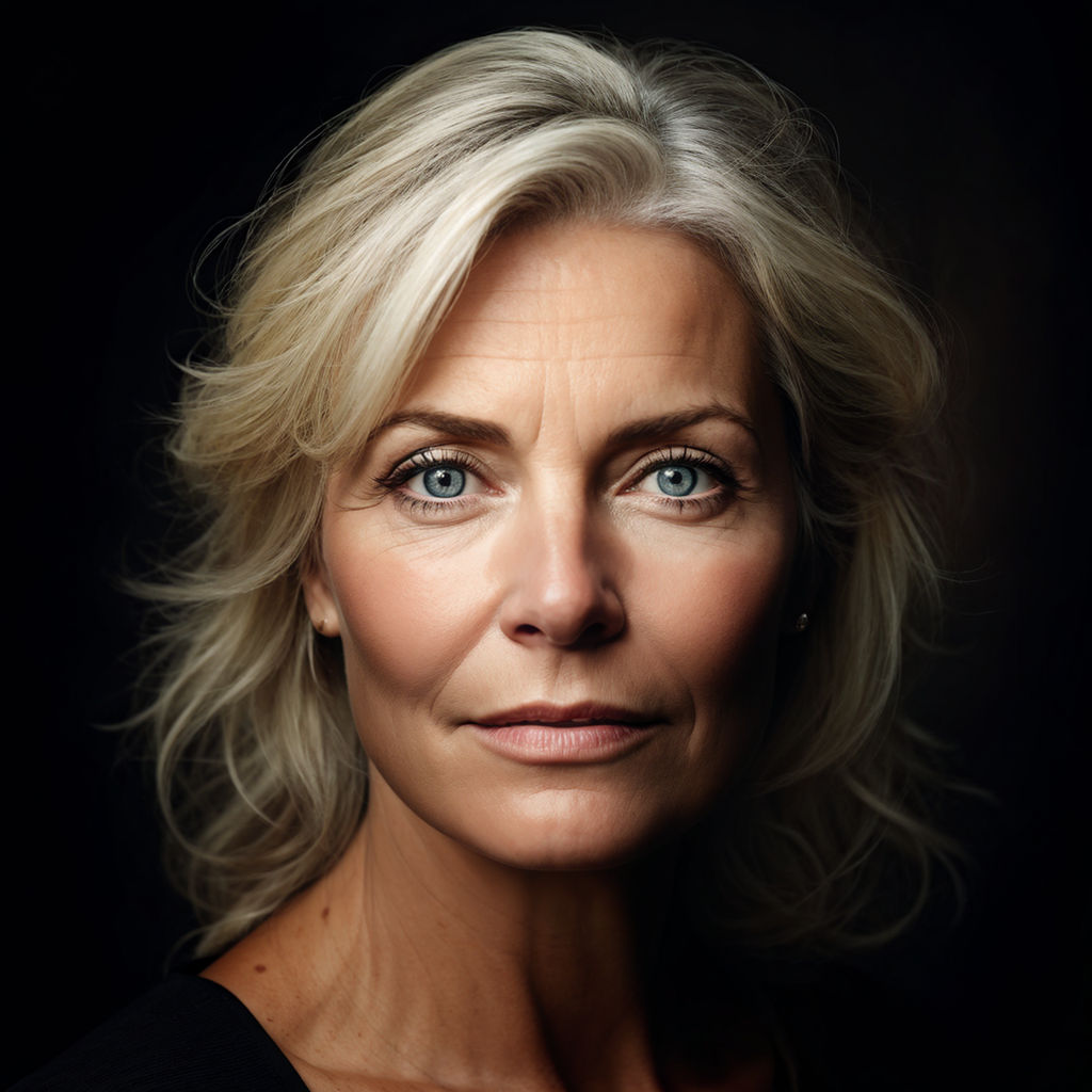 Portrait of a 60-year-old woman by Marc Picardie - Playground