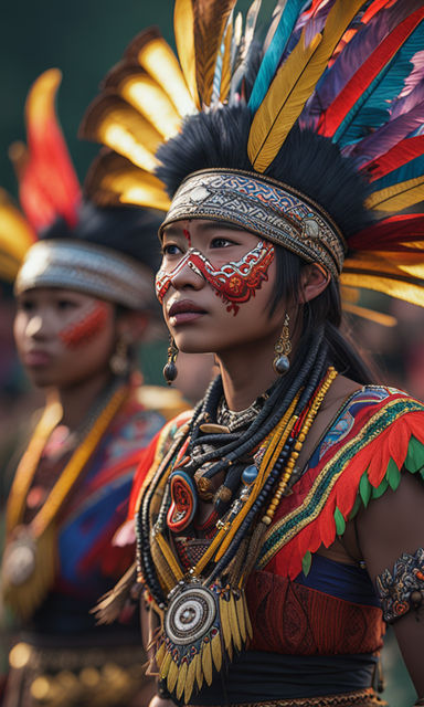 A vibrant cultural festival of the Dayak Kayan and Kenyah pe... by Rh ...