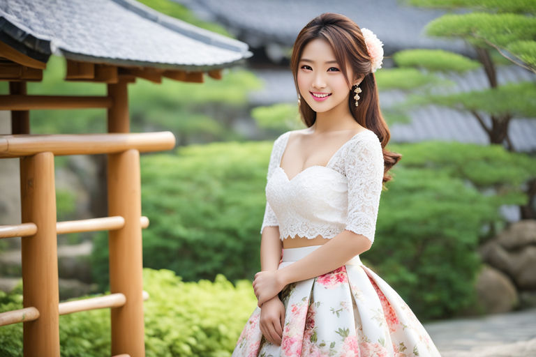 A 18 Year Old Cute Japanese Girl With A Slight Downward Loo By Kuma