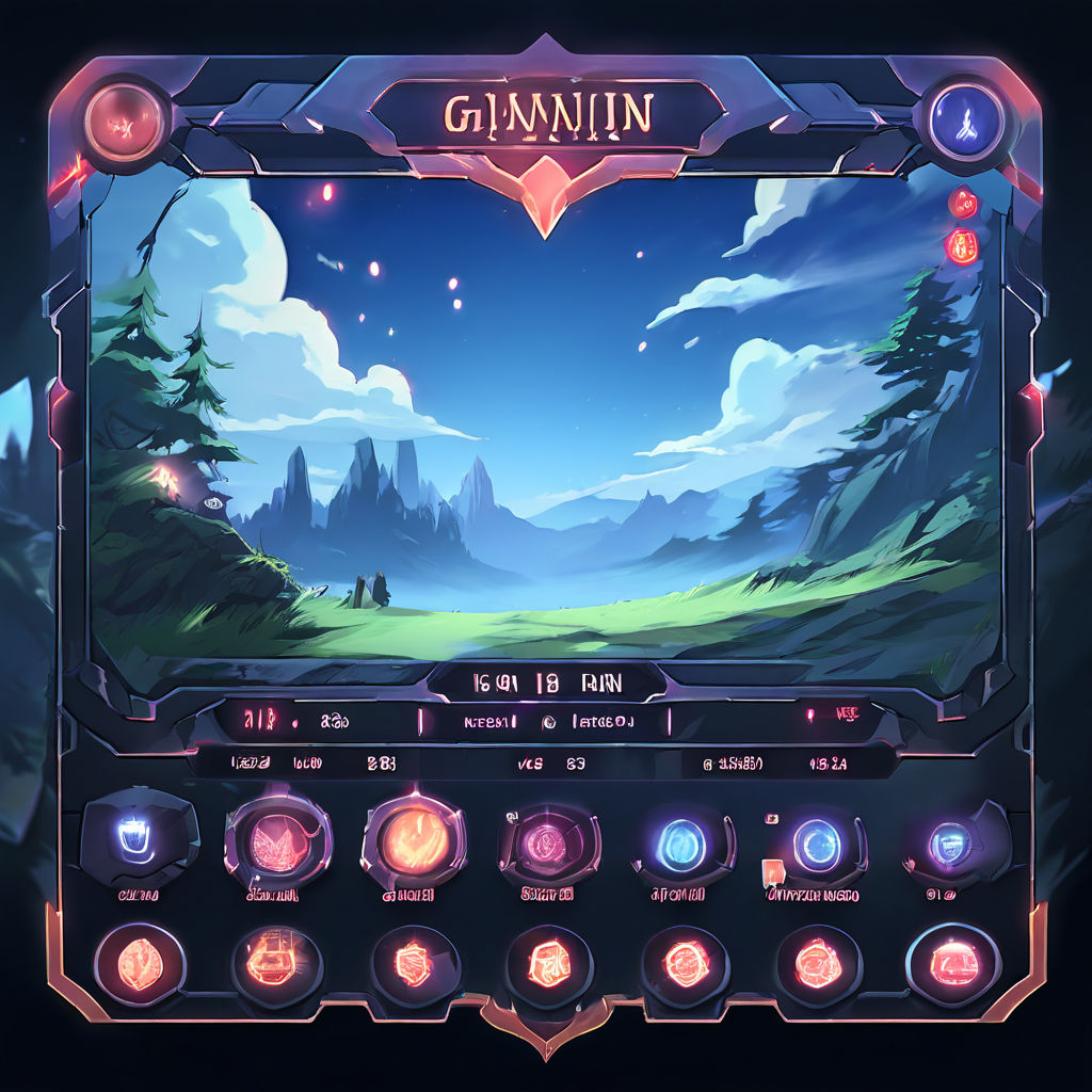 Anime game hud design inspired by genshin impact UI design by Engels ...