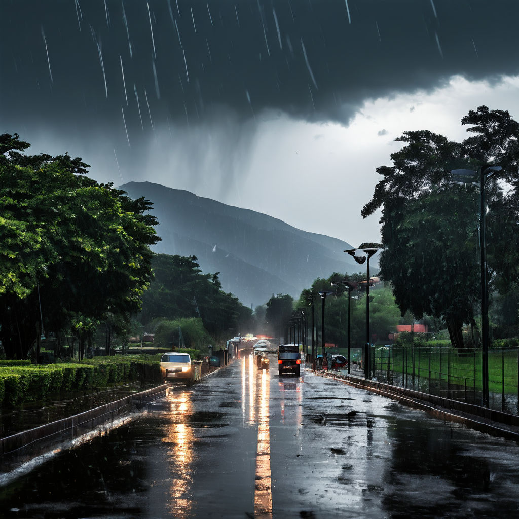 Rainy weather in islamabad by Dawood Khan - Playground