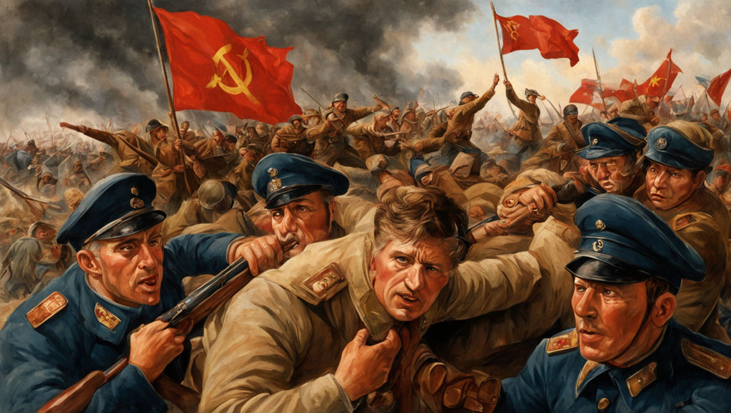 On the battlefield's backdrop by Santayn - Playground