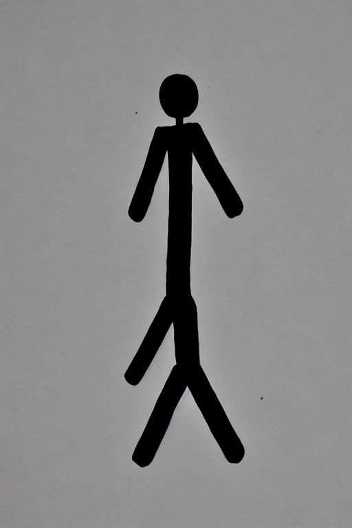 Tiny stick man by DB - Playground