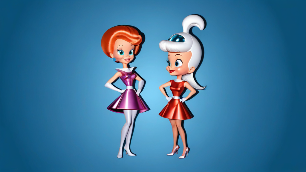 Judy and Jane Jetson in a realistic character render by Ryzer - Playground