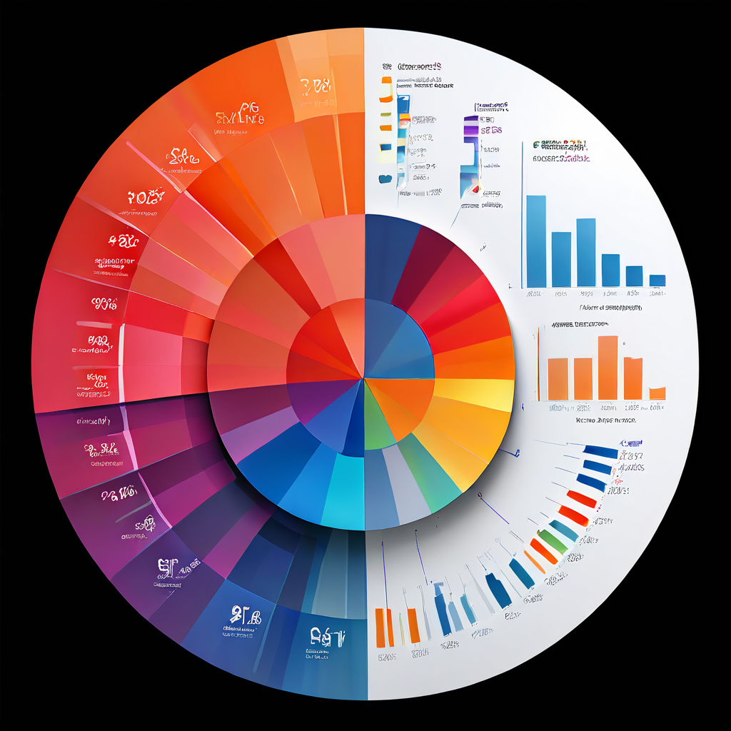 Pie chart displaying the market share of different tech comp... by SH ...