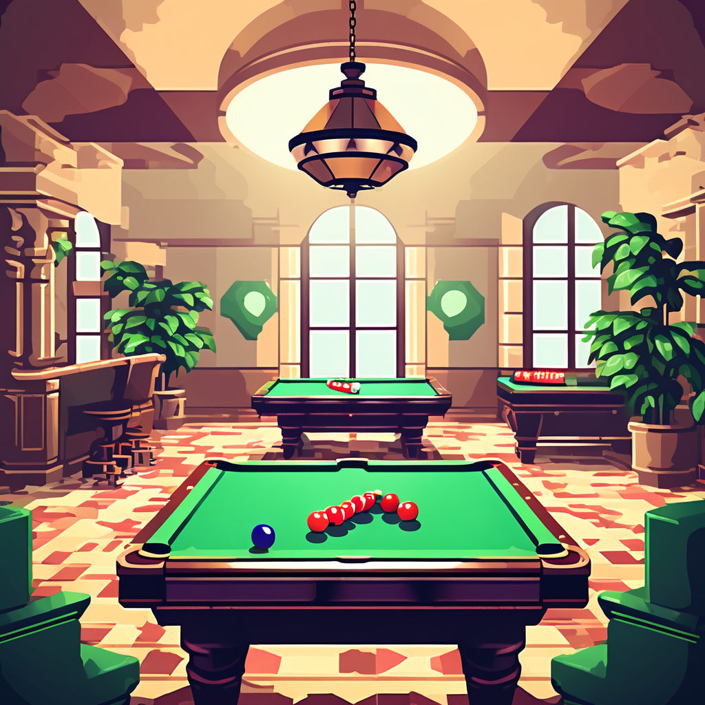 Pixel art logo the word billiard by Renilol - Playground