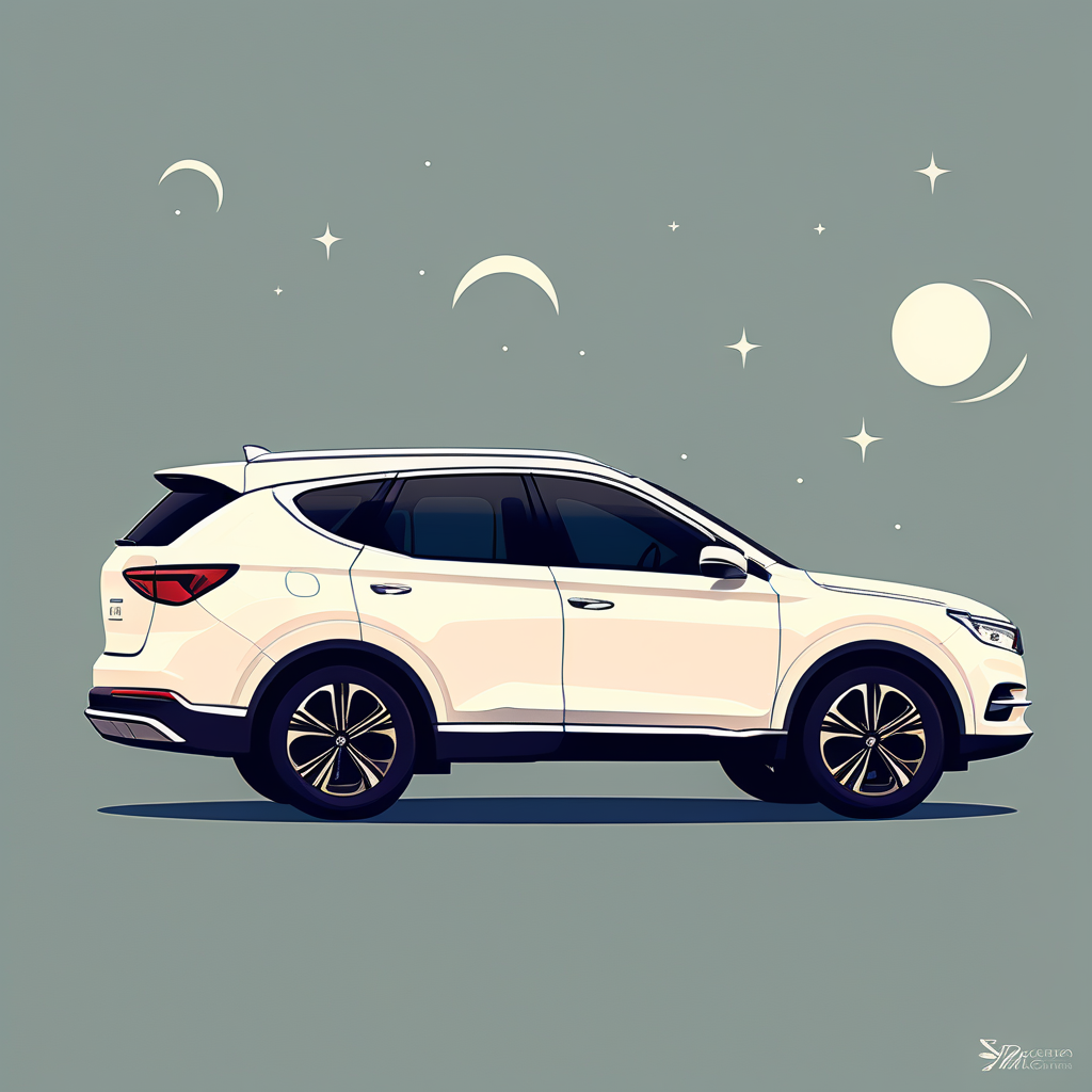 Hyundai Santa Fe side view by Alex Skale - Playground