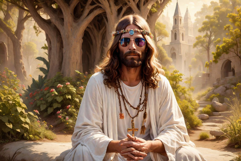 Hippie Jesus, Mysterious by Екатерина Борисова - Playground