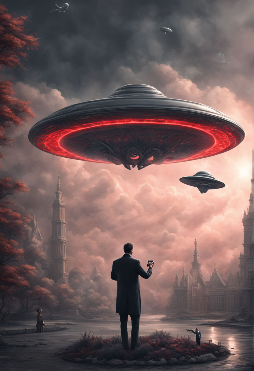 A dark fantasy illustration of a beautiful and surreal scene... by ...