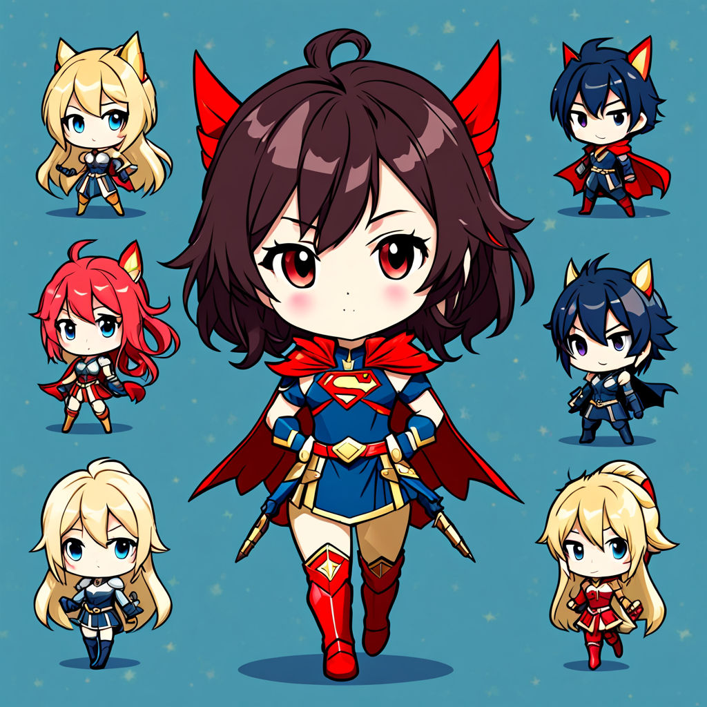 Create chibi clipart hero ever image must be diffrent by Mateusz ...